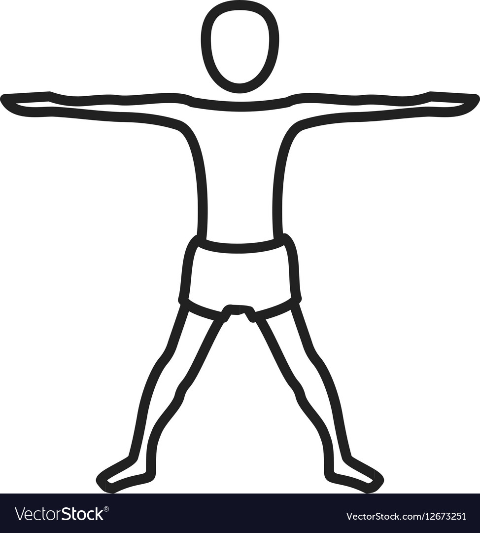 Extended Pose Royalty Free Vector Image - VectorStock