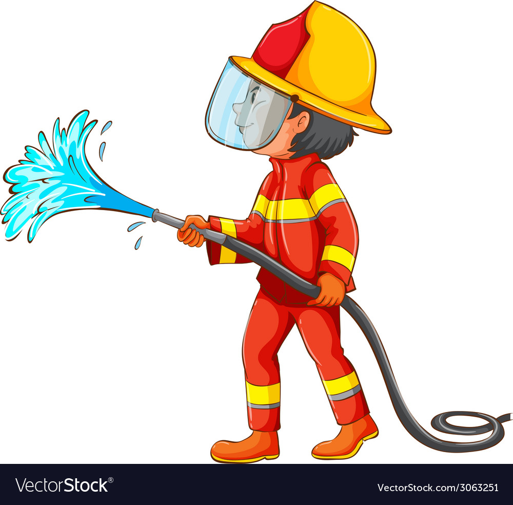 Fireman Royalty Free Vector Image - VectorStock