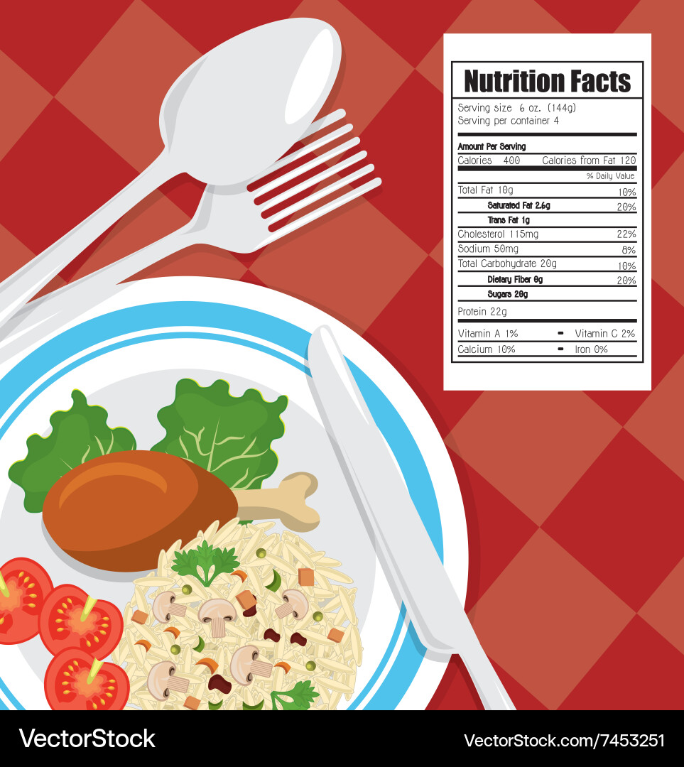 Food and nutrition Royalty Free Vector Image - VectorStock