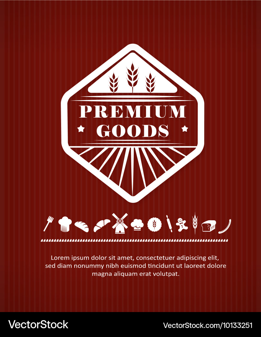 Food elements Royalty Free Vector Image - VectorStock