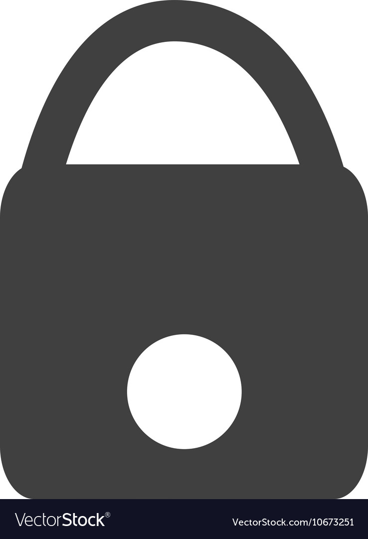 Lock security object Royalty Free Vector Image