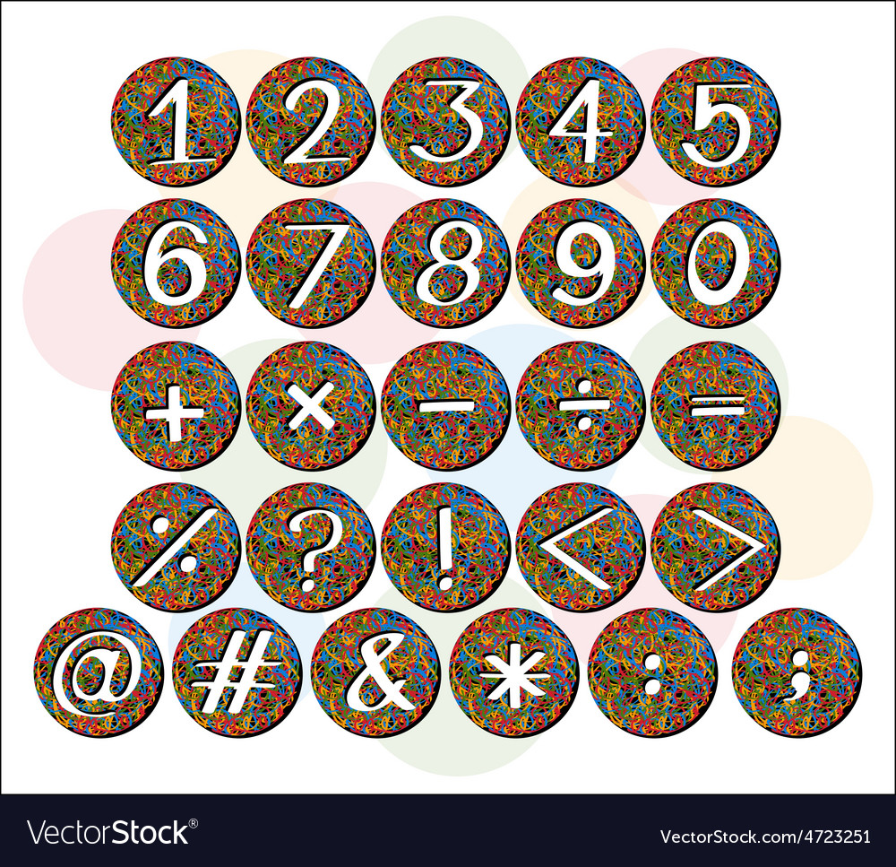 Numbers Royalty Free Vector Image - VectorStock