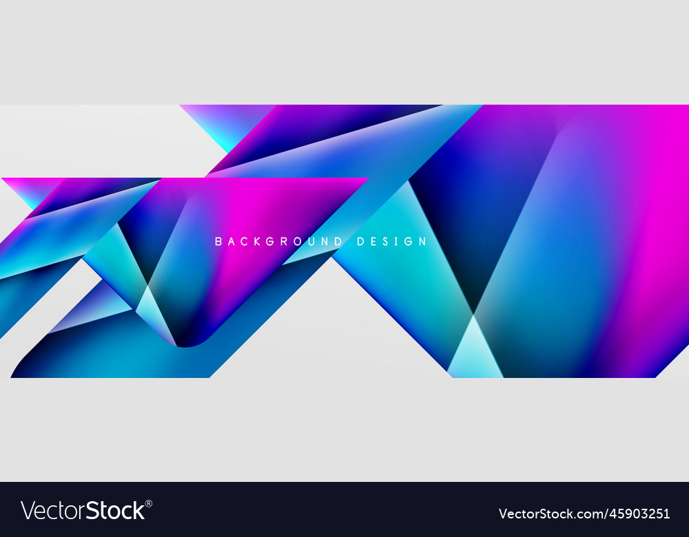Triangle Fluid Color Gradient Abstract Background Vector Image