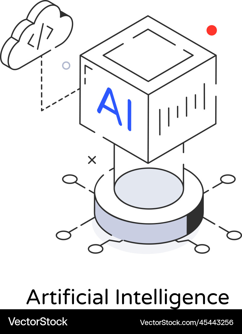 Artificial intelligence Royalty Free Vector Image