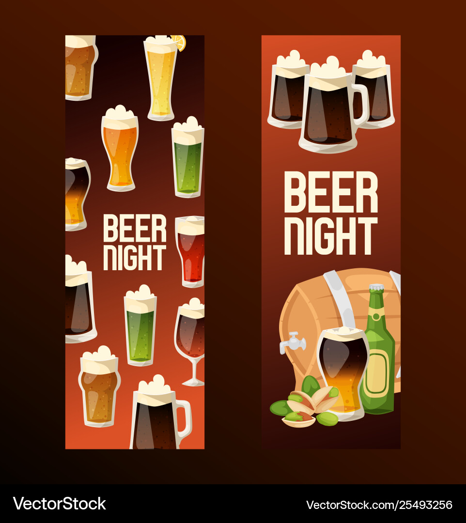 Beer in beerhouse brewery beermug Royalty Free Vector Image