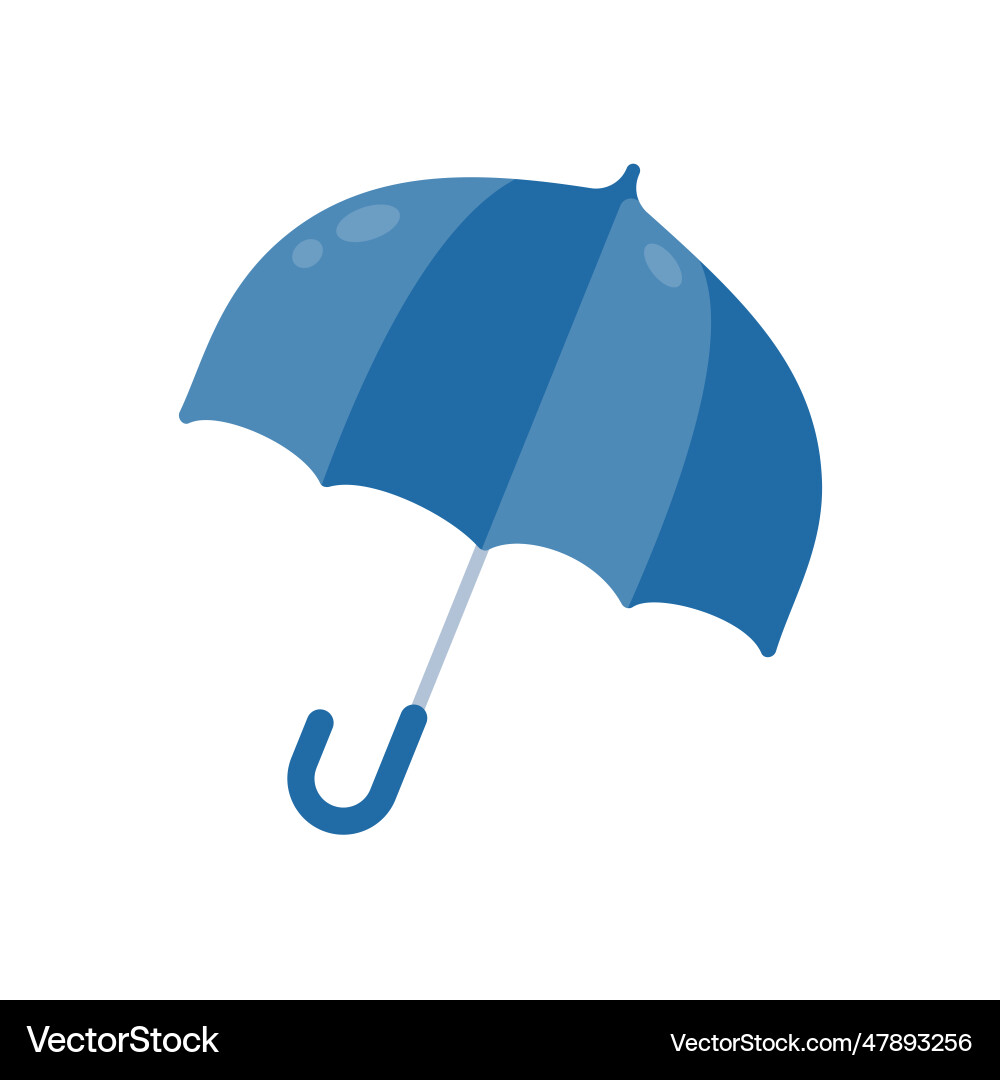 Colorful umbrella icon for rain protection open Vector Image