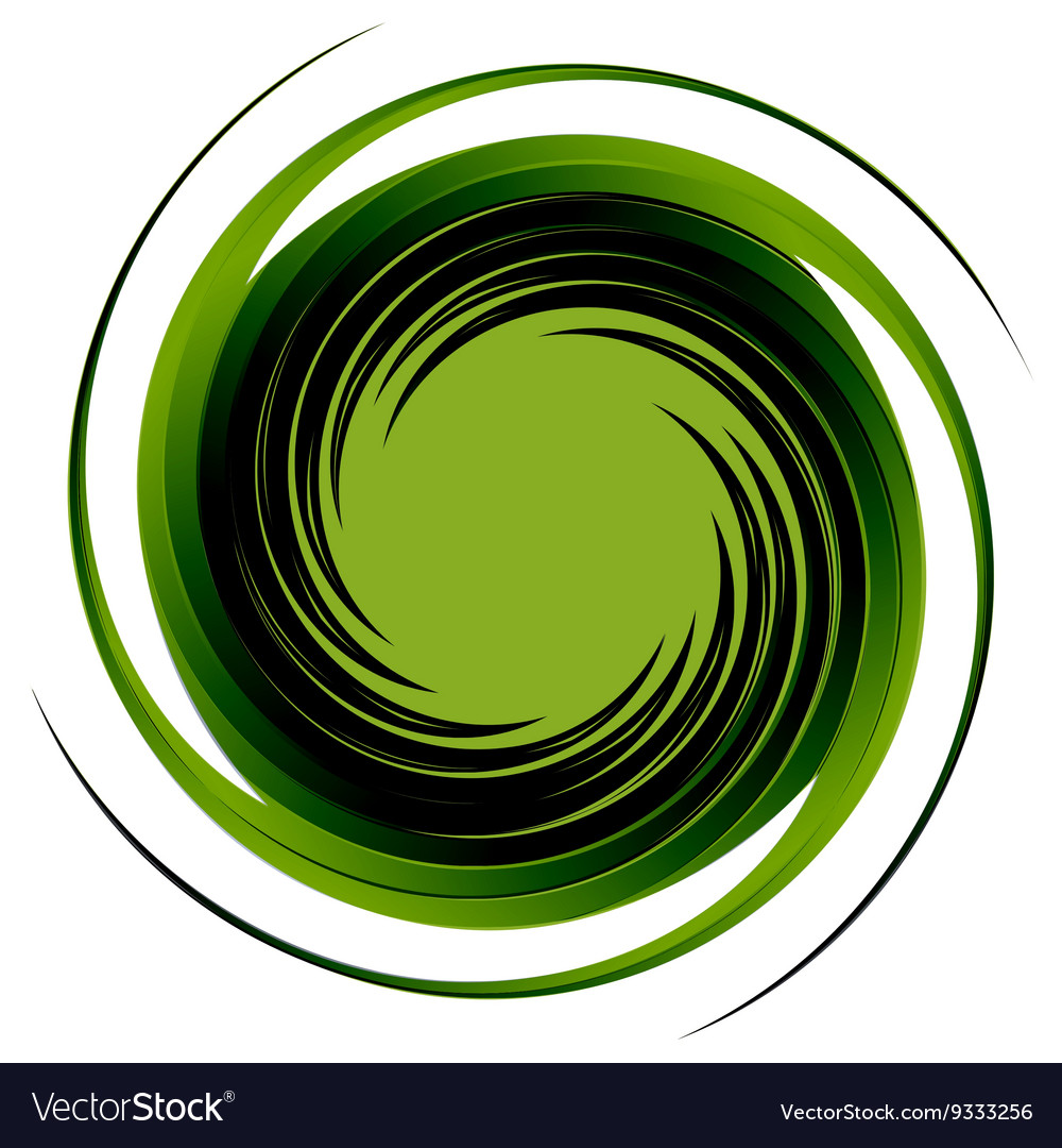 Green round shape Royalty Free Vector Image - VectorStock