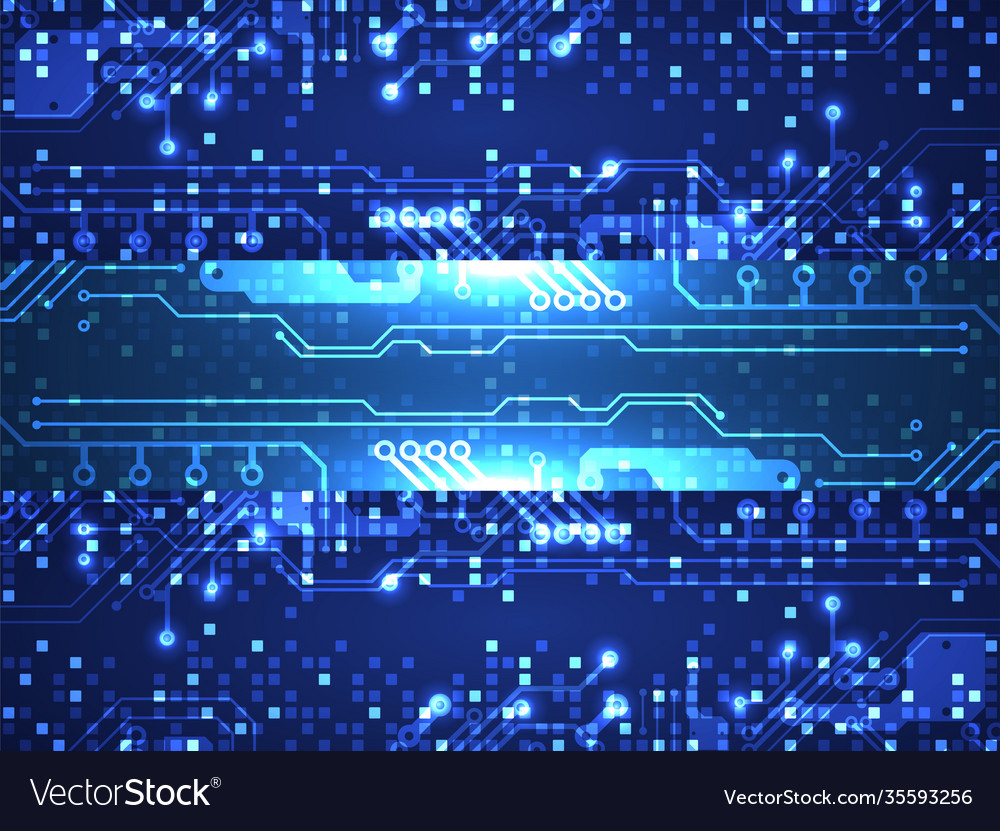 Hi-tech digital technology and engineering theme Vector Image