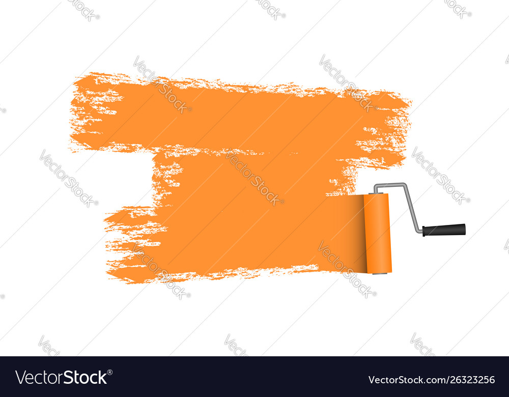 Paint roller Royalty Free Vector Image - VectorStock
