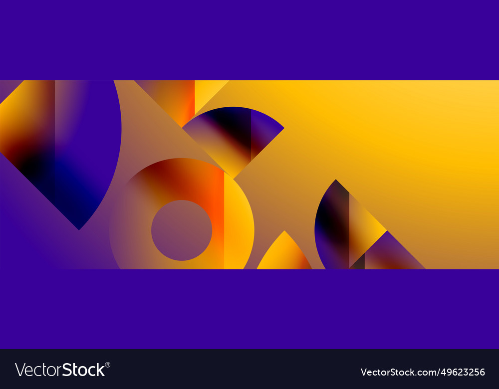 Simple geometric forms - dynamic geometric Vector Image