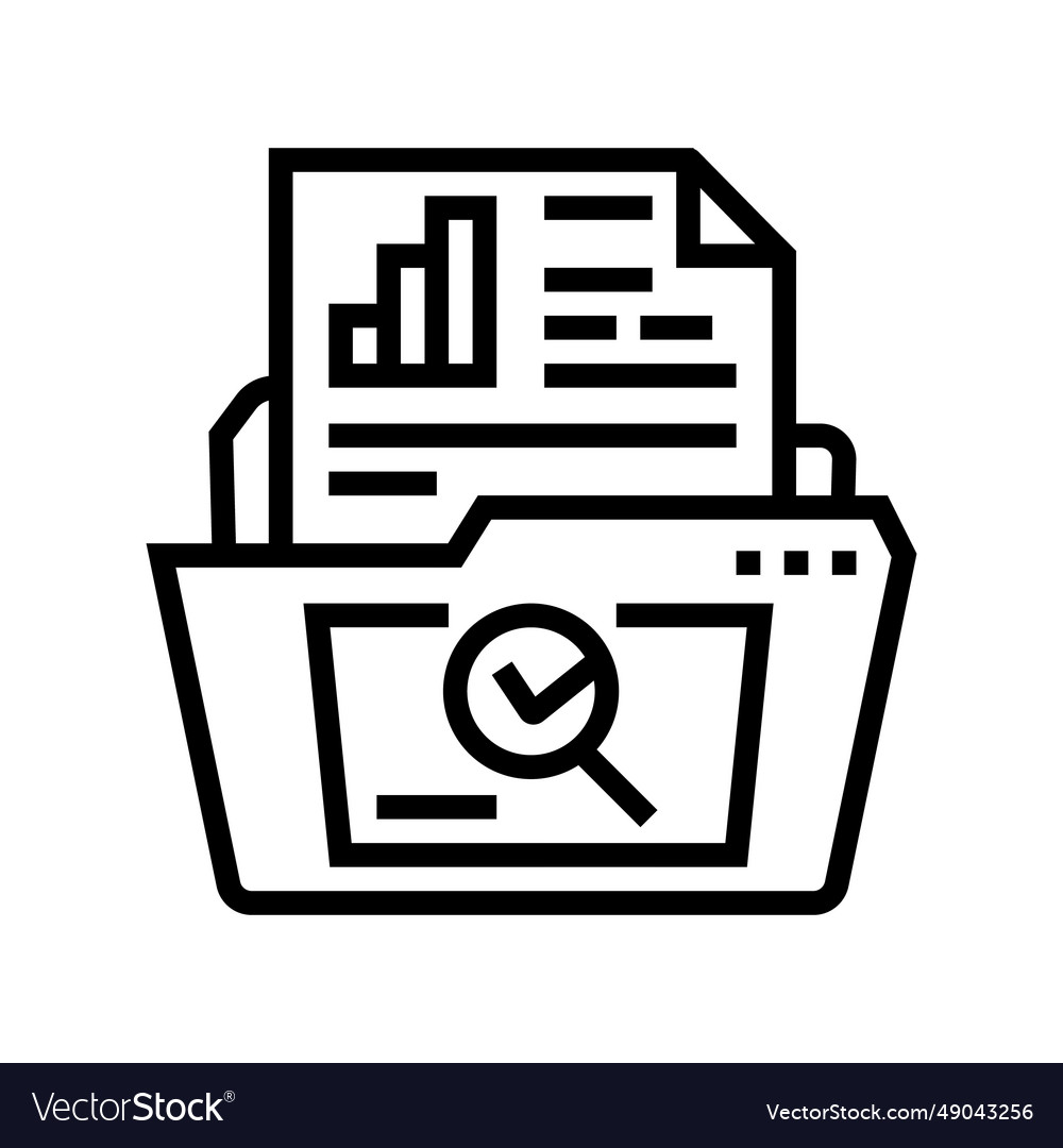 Use case analysis line icon Royalty Free Vector Image