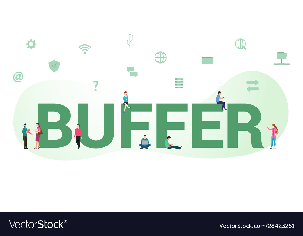 Buffer internet high speed connection concept Vector Image