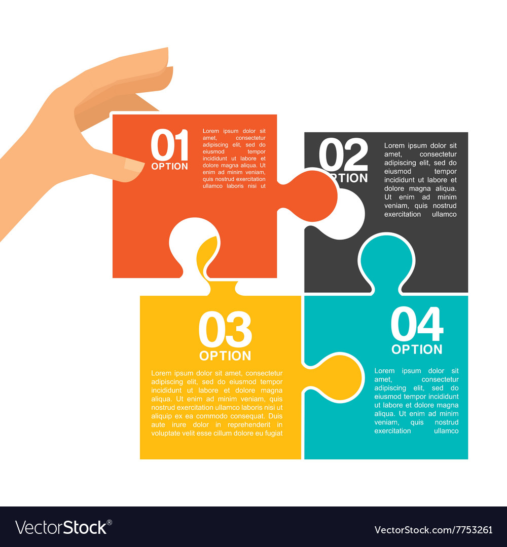 Collaborative concept design Royalty Free Vector Image