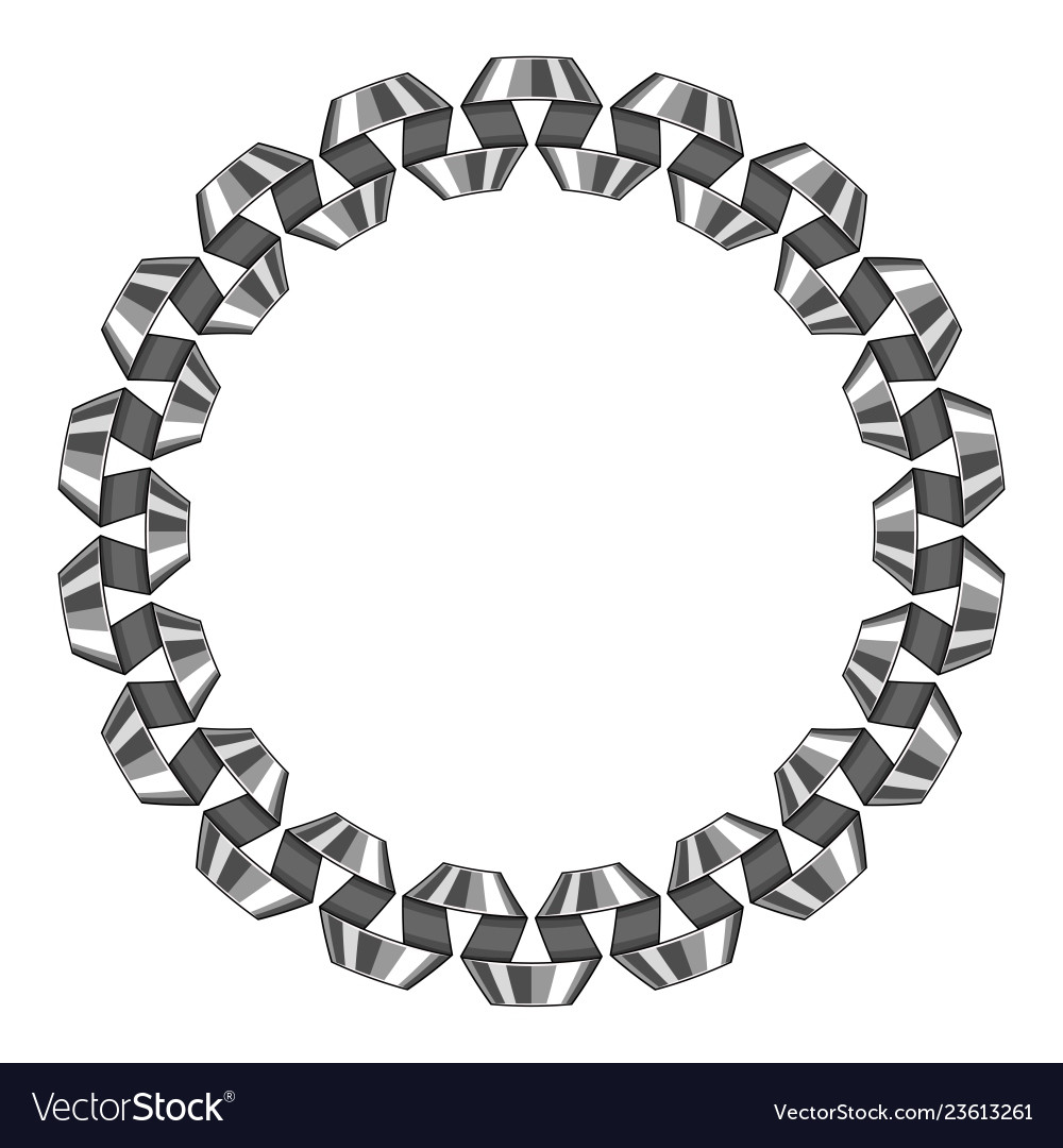 Decorative round frame Royalty Free Vector Image