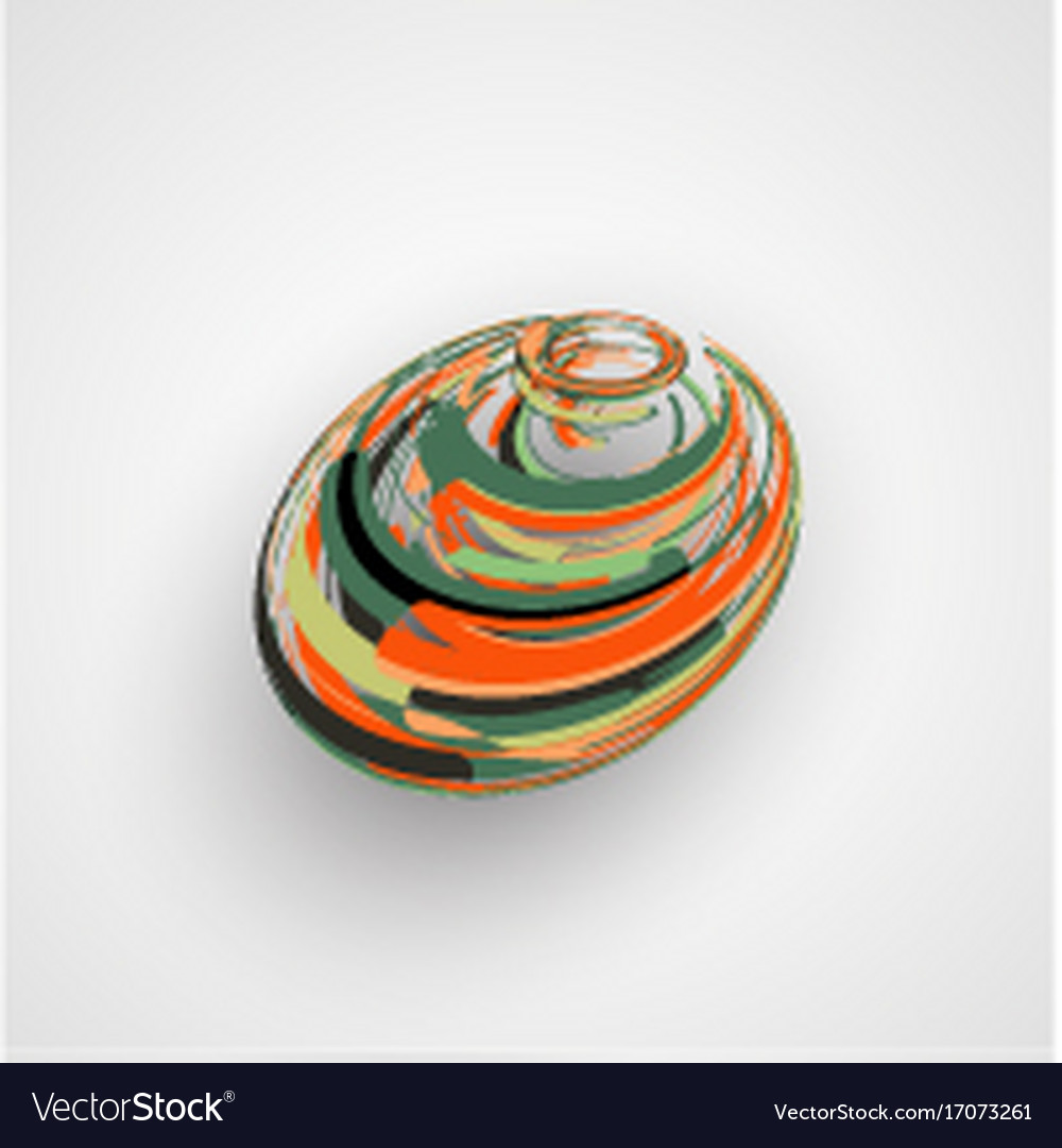 Futuristic abstract shape Royalty Free Vector Image