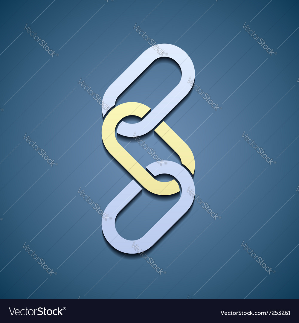 Logo chain links Royalty Free Vector Image - VectorStock