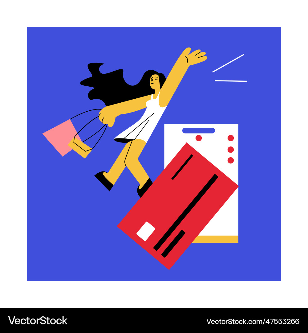 Colored cartoon woman making Royalty Free Vector Image