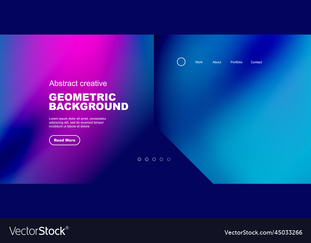 Fluid gradient geometric triangles abstract Vector Image