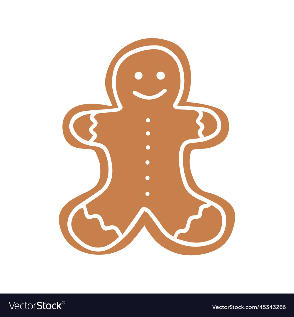 Ginger cookie Royalty Free Vector Image - VectorStock