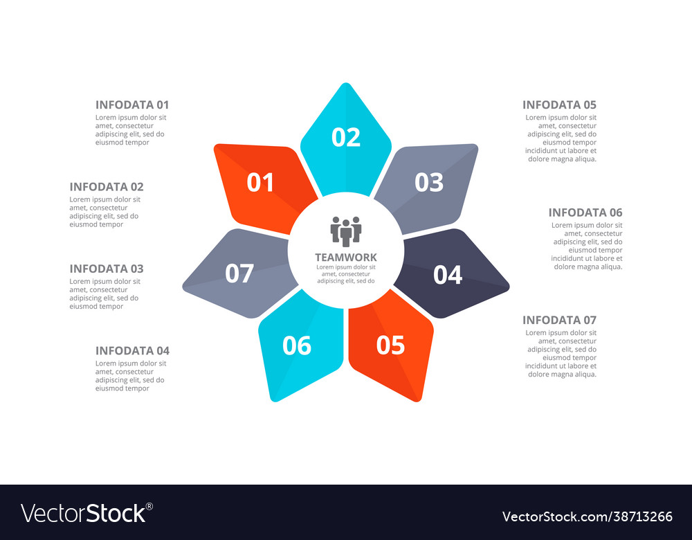 Infographic abstract elements flat Royalty Free Vector Image