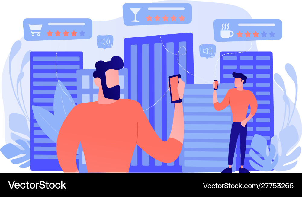 Intelligent services in smart city concept Vector Image