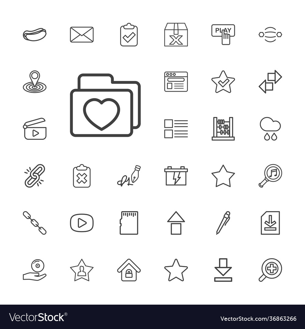 Interface icons Royalty Free Vector Image - VectorStock