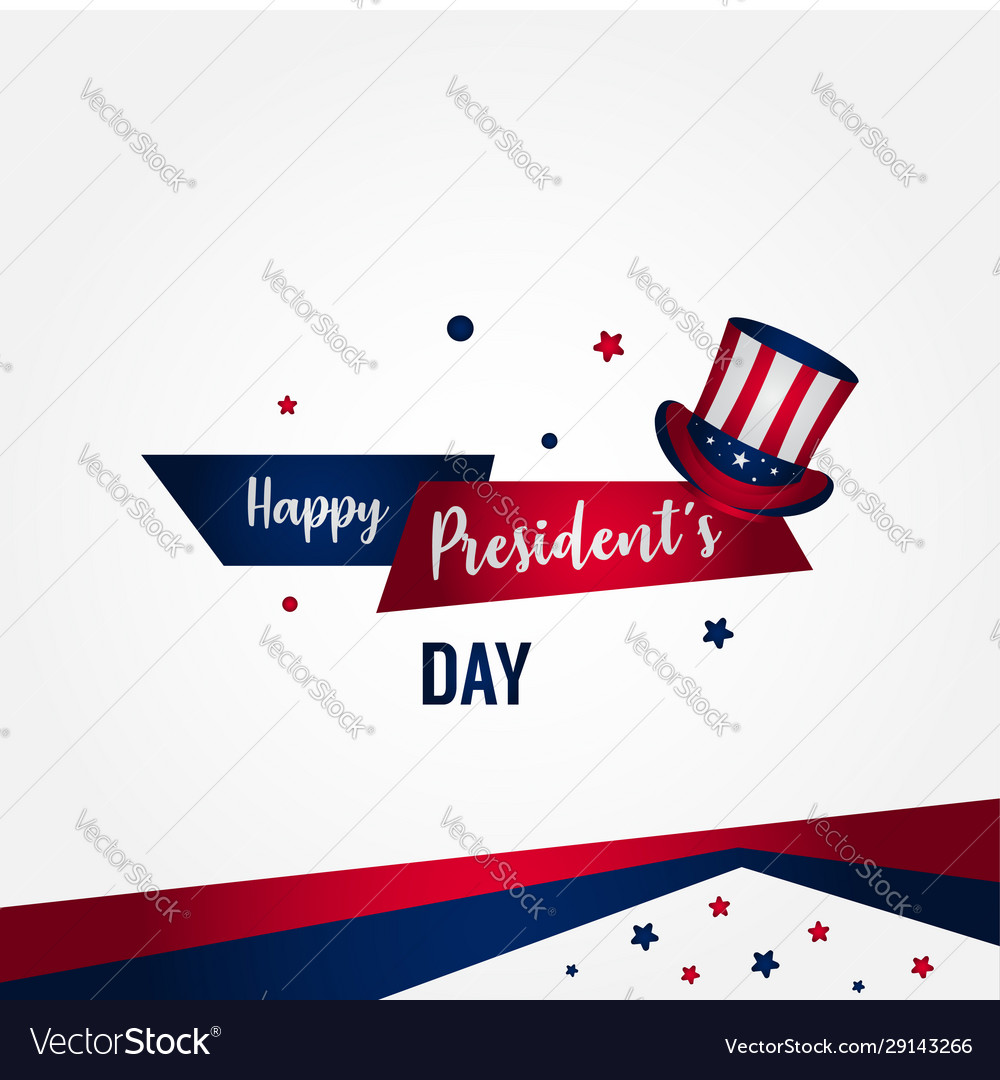 Presidents day design for banner or background Vector Image
