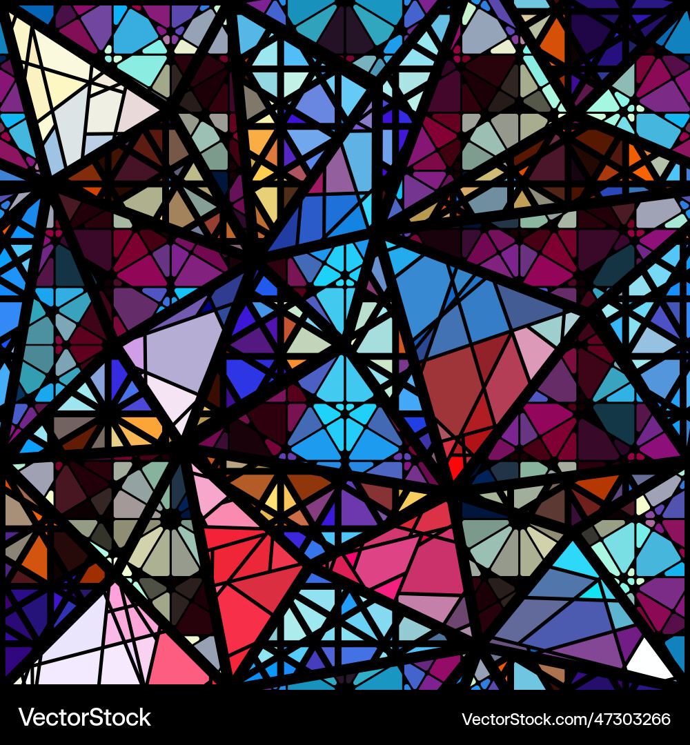 Seamless mosaic art pattern art mosaic Royalty Free Vector