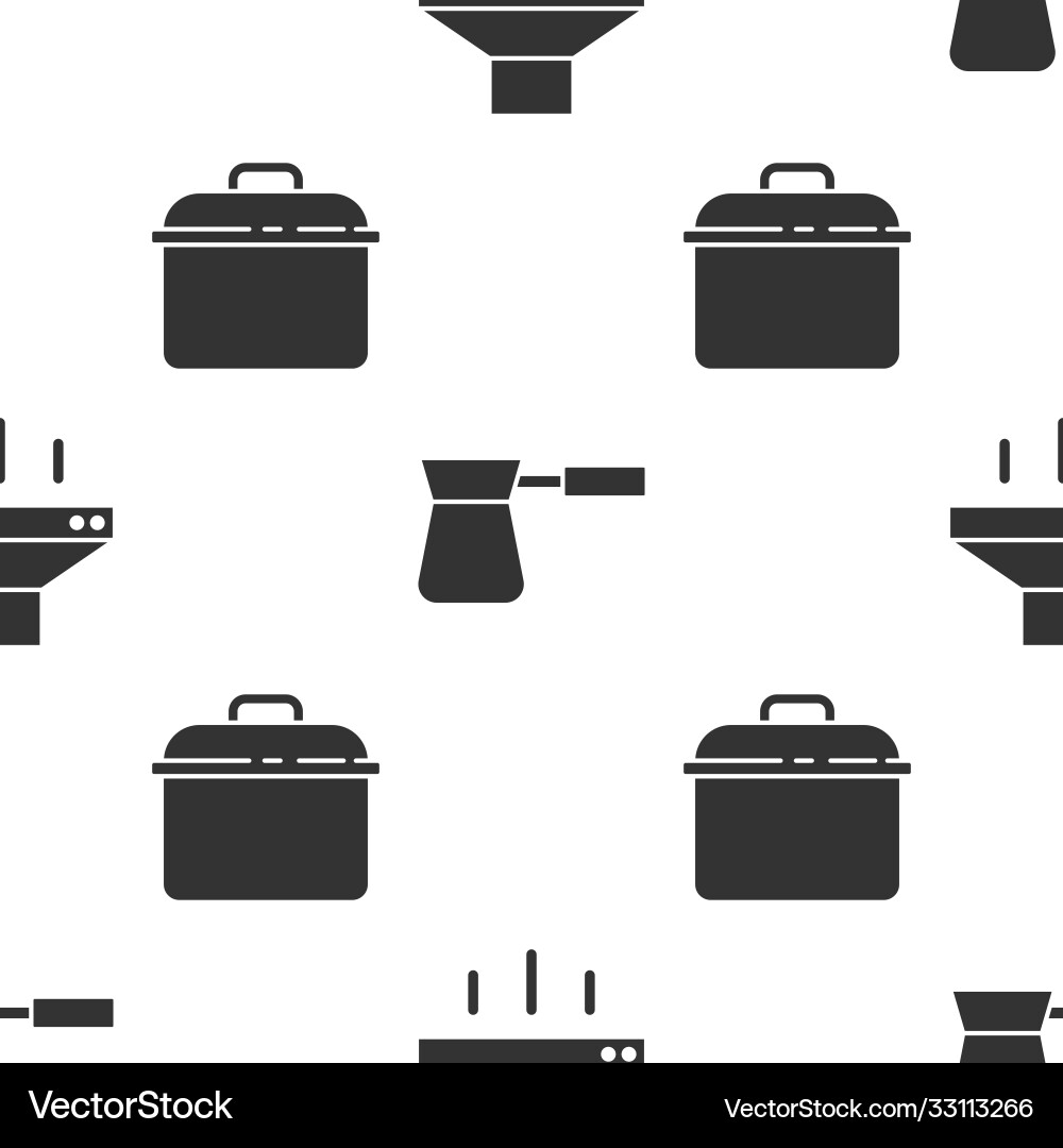 Set kitchen extractor fan coffee turk and cooking Vector Image