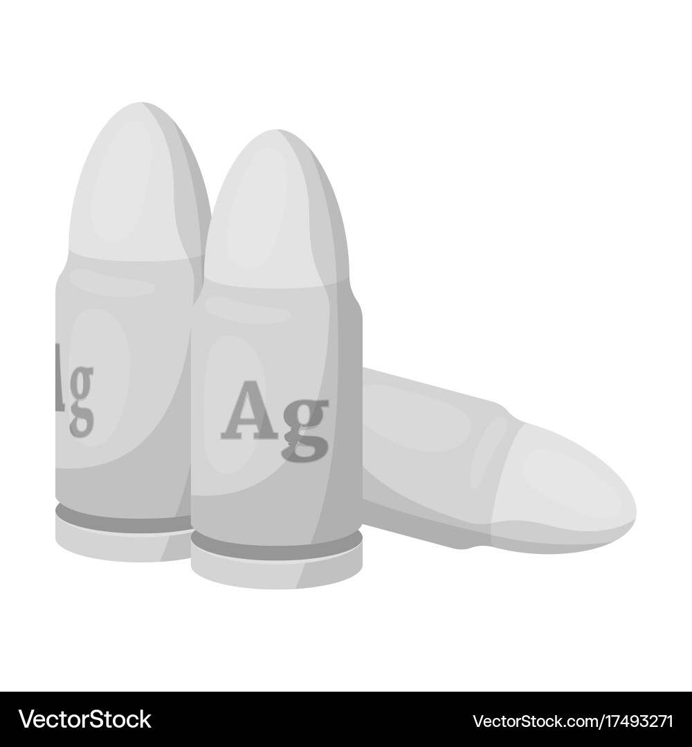 Bullet single icon in monochrome stylebullet Vector Image