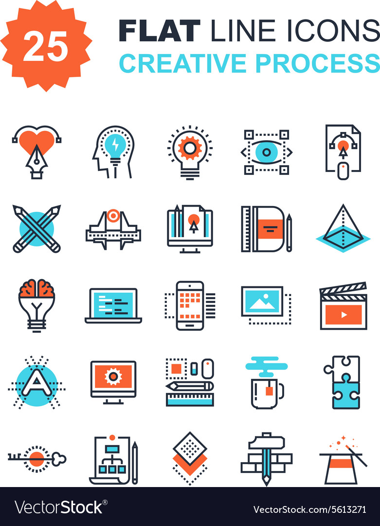 Creative process Royalty Free Vector Image - VectorStock