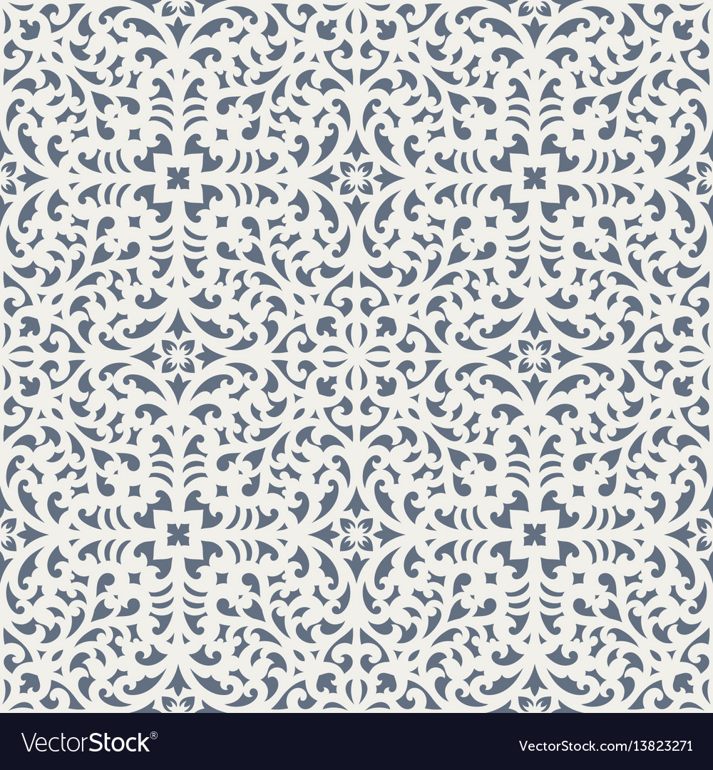 Damask seamless pattern Royalty Free Vector Image