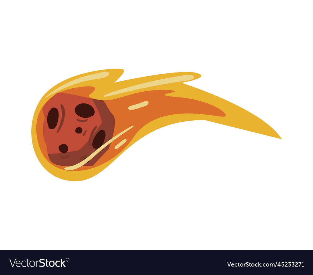 Flat asteroid design Royalty Free Vector Image