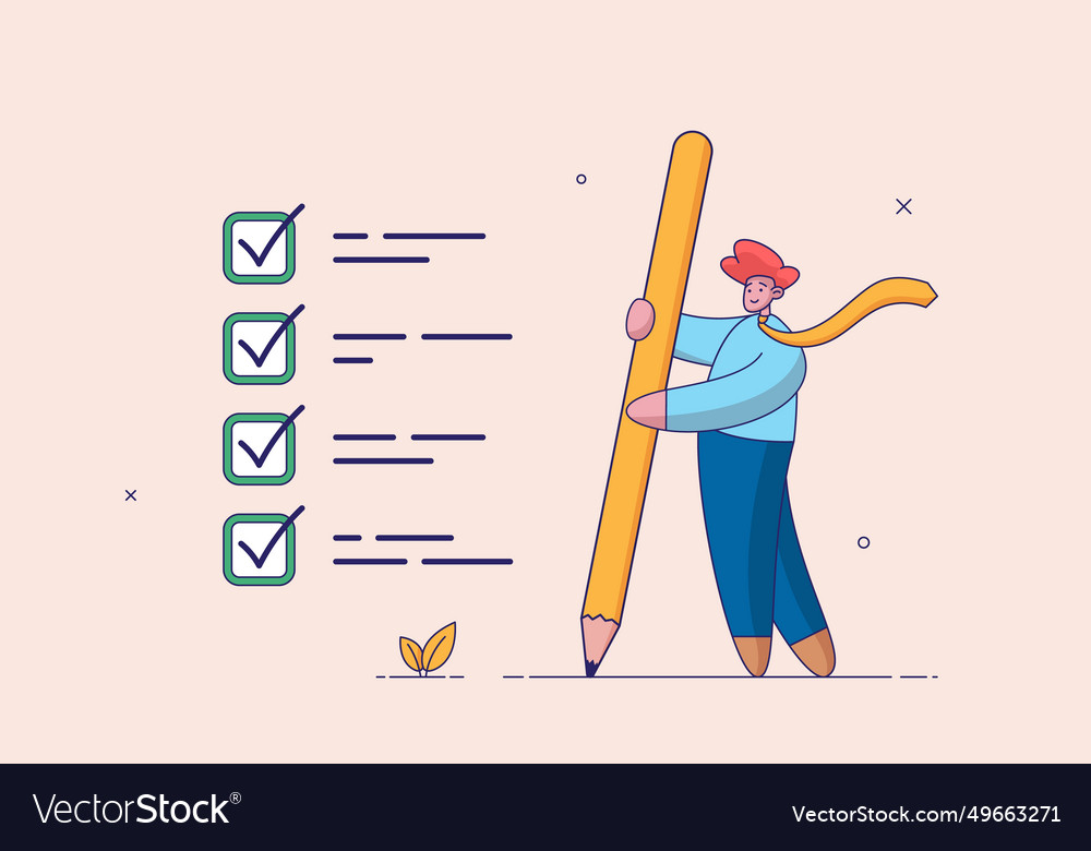 Project progression concept getting things done Vector Image