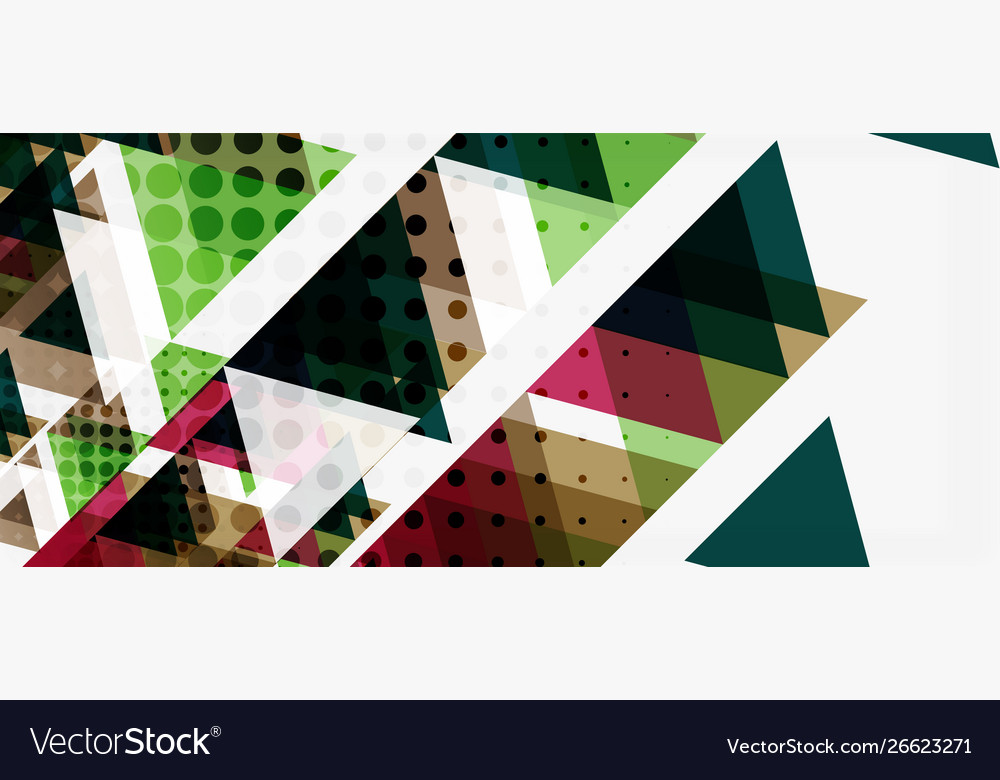 Triangle geometric abstract composition Royalty Free Vector