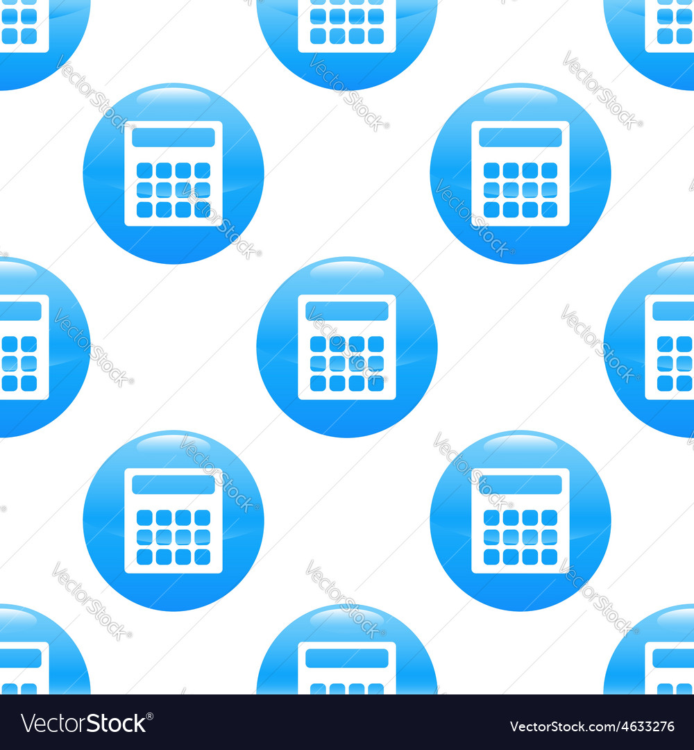 Calculator sign pattern Royalty Free Vector Image