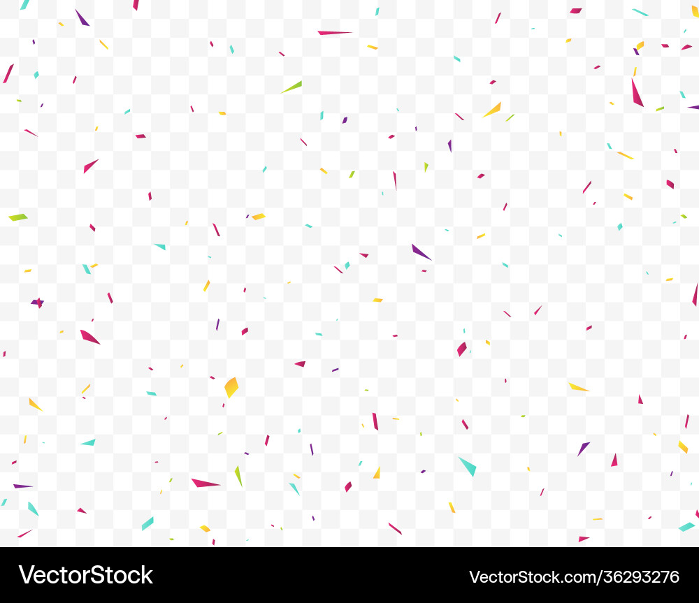 Colorful confetti celebrations design isolated Vector Image