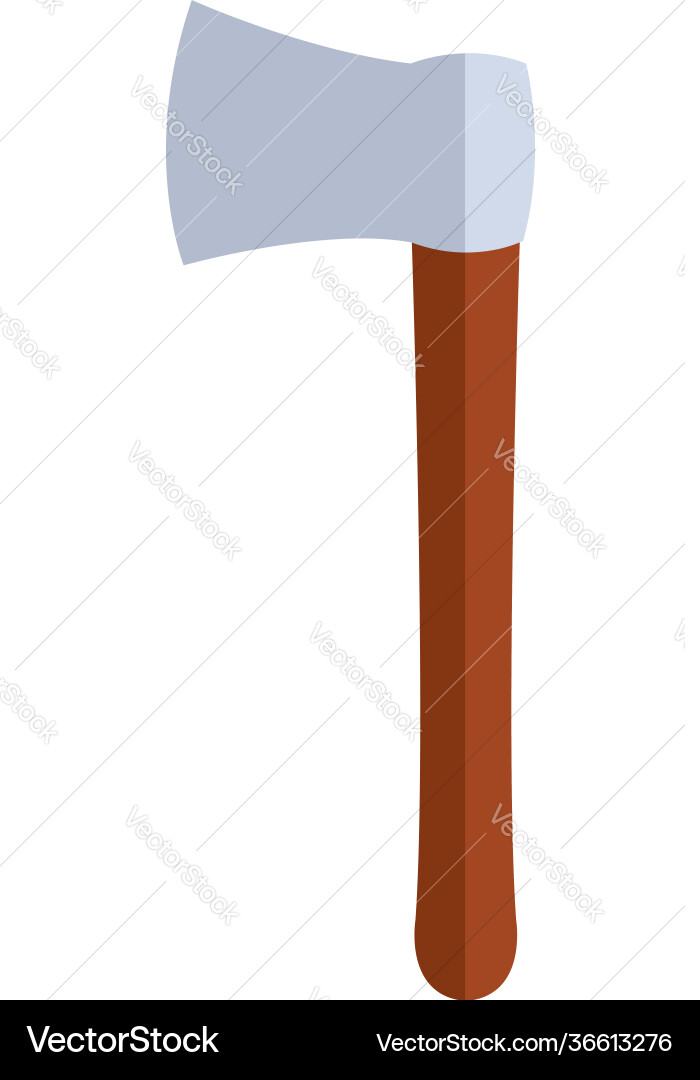 Gardening axe on white background Royalty Free Vector Image