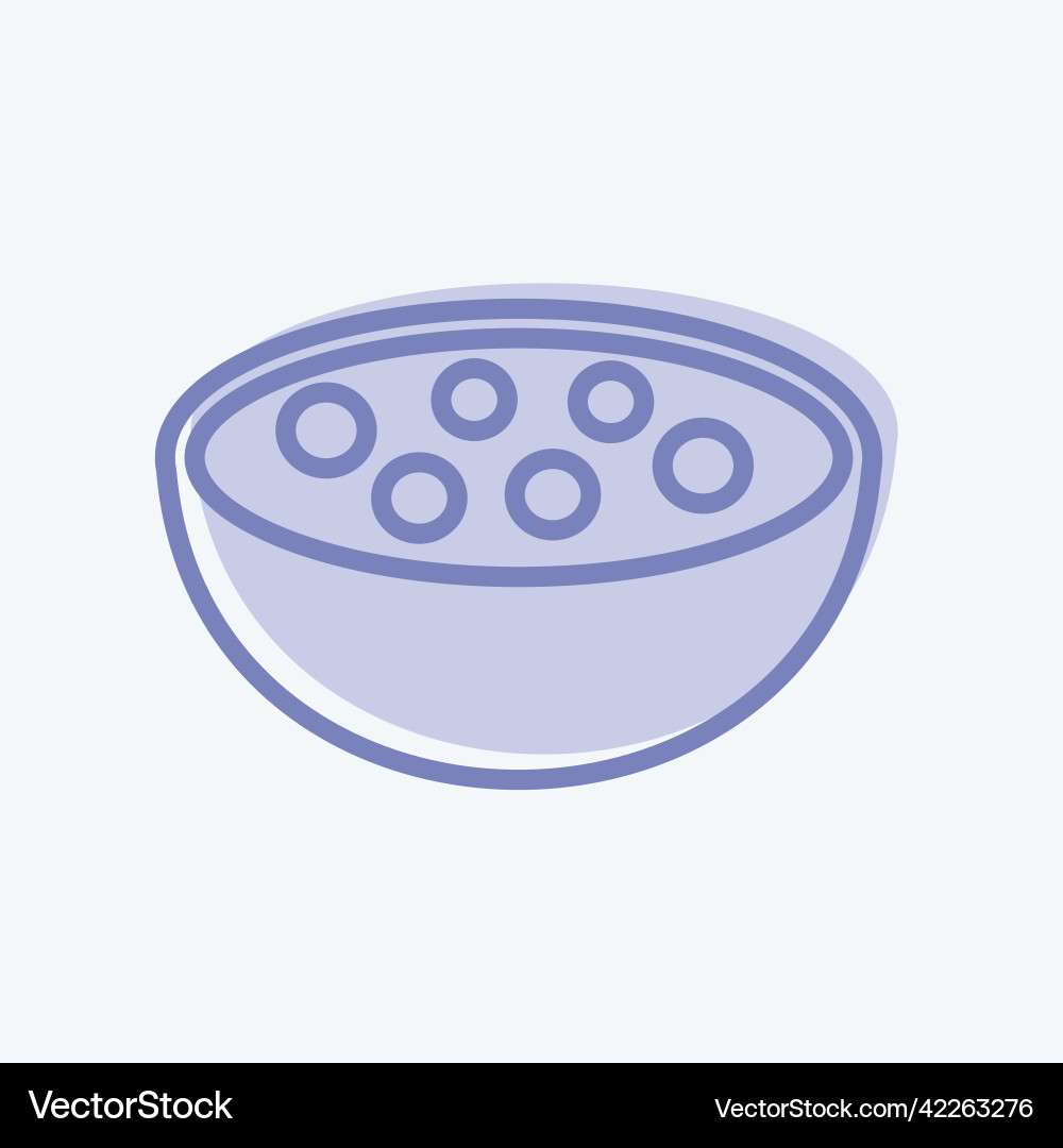 Icon food suitable for community symbol two tone Vector Image