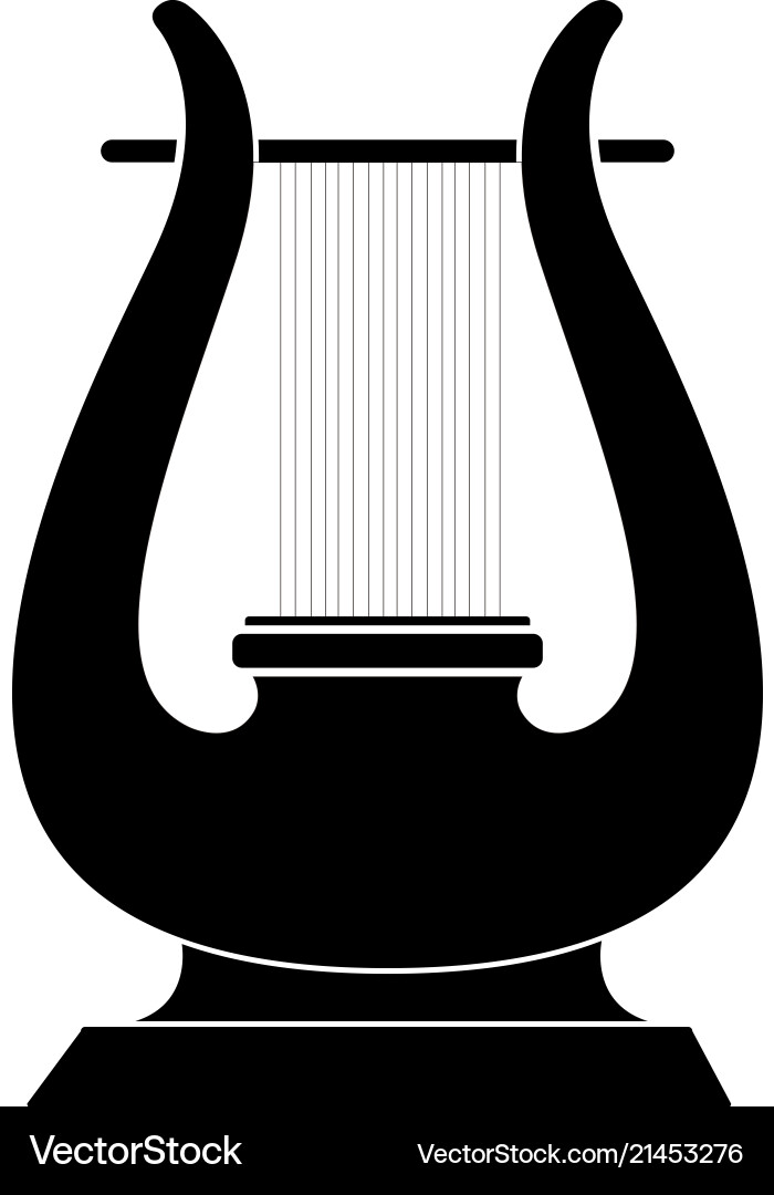 Isolated harp musical instrument icon Royalty Free Vector