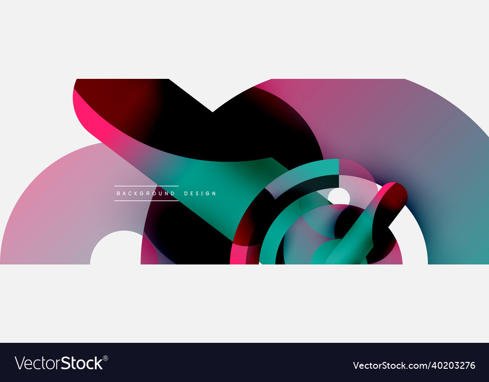 Round shapes circles and other geometric forms Vector Image