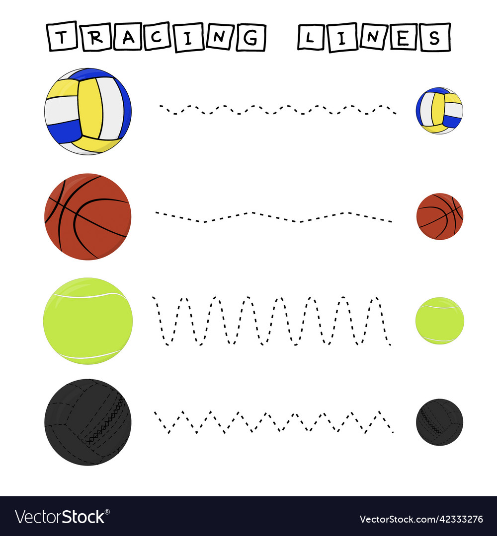 Tracing lines 2 Royalty Free Vector Image - VectorStock