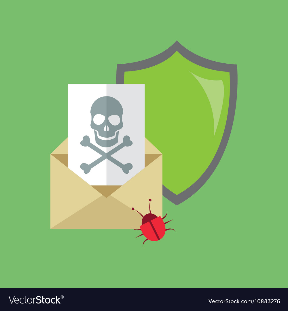 Virtual security system icons image Royalty Free Vector