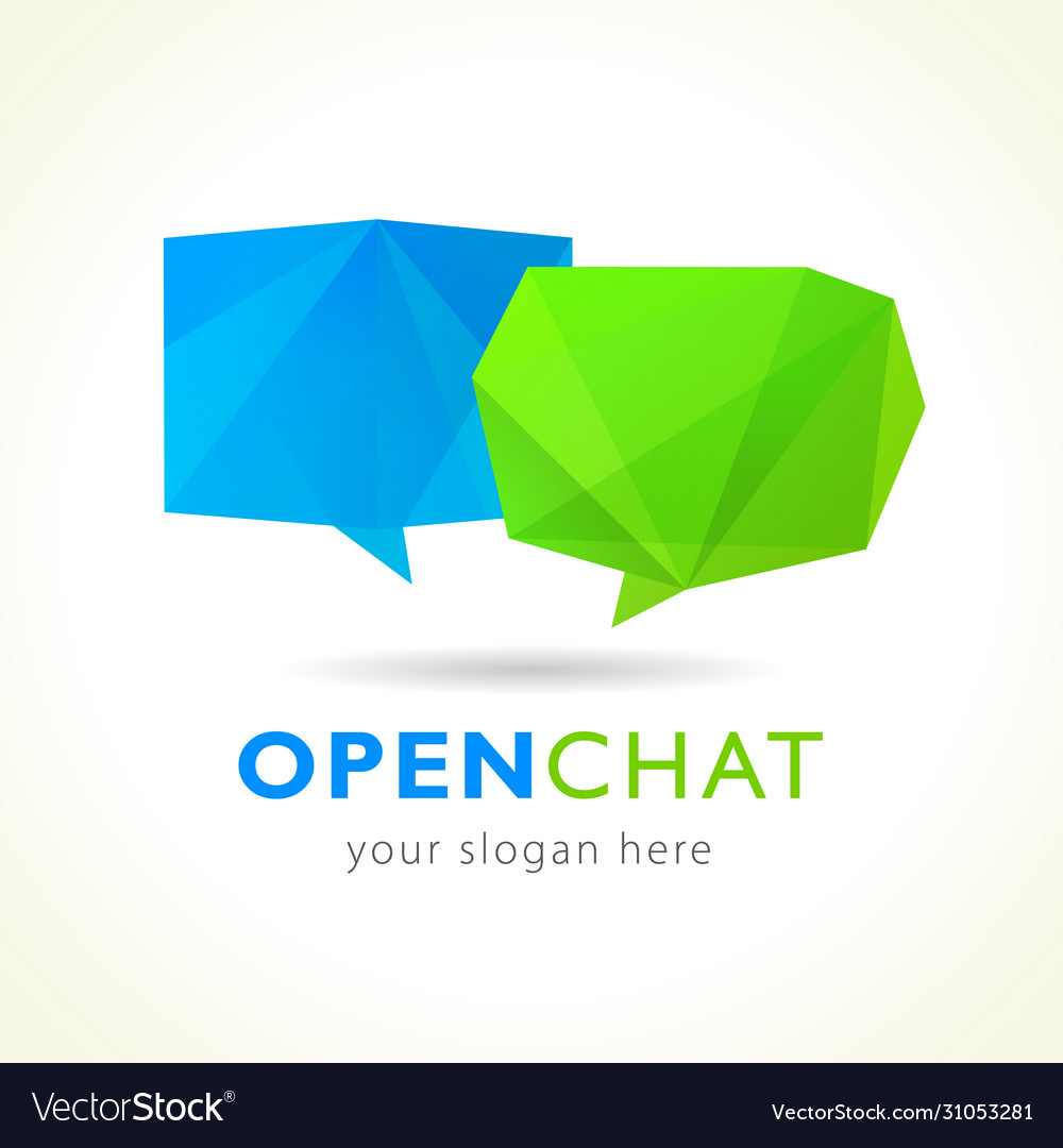 Chat logo Royalty Free Vector Image - VectorStock