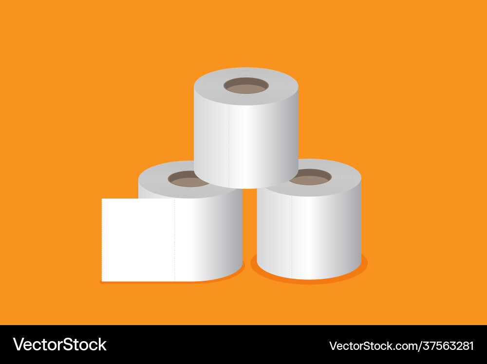 Toilet paper flat icon modern flat icon set Vector Image