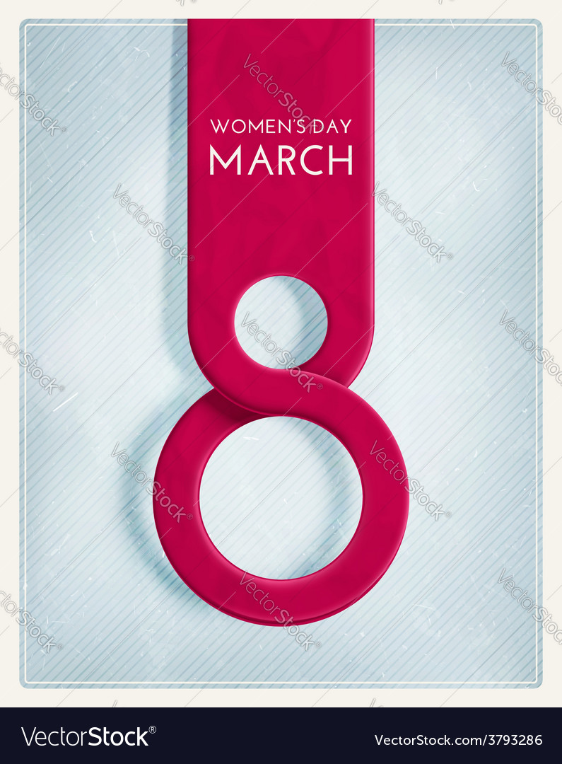8 march Royalty Free Vector Image - VectorStock