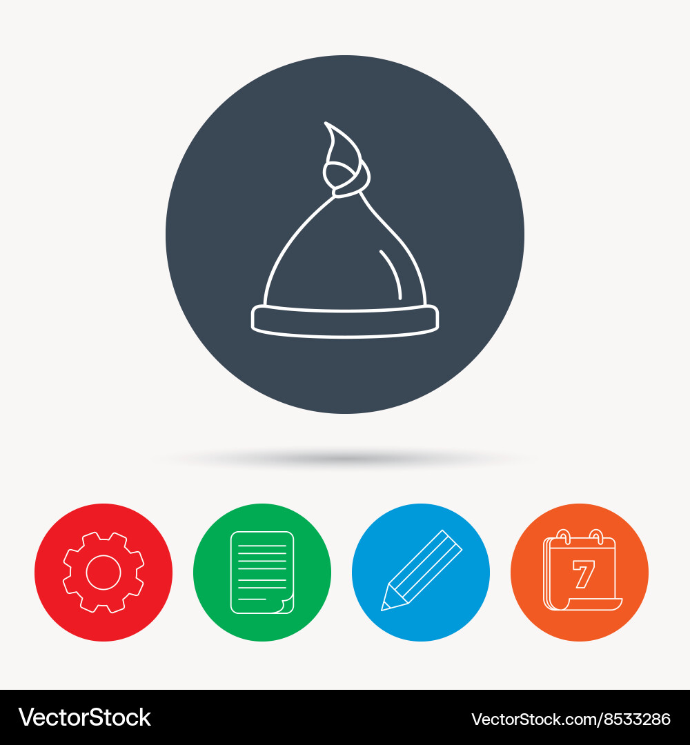 Baby hat icon newborn cap sign Royalty Free Vector Image