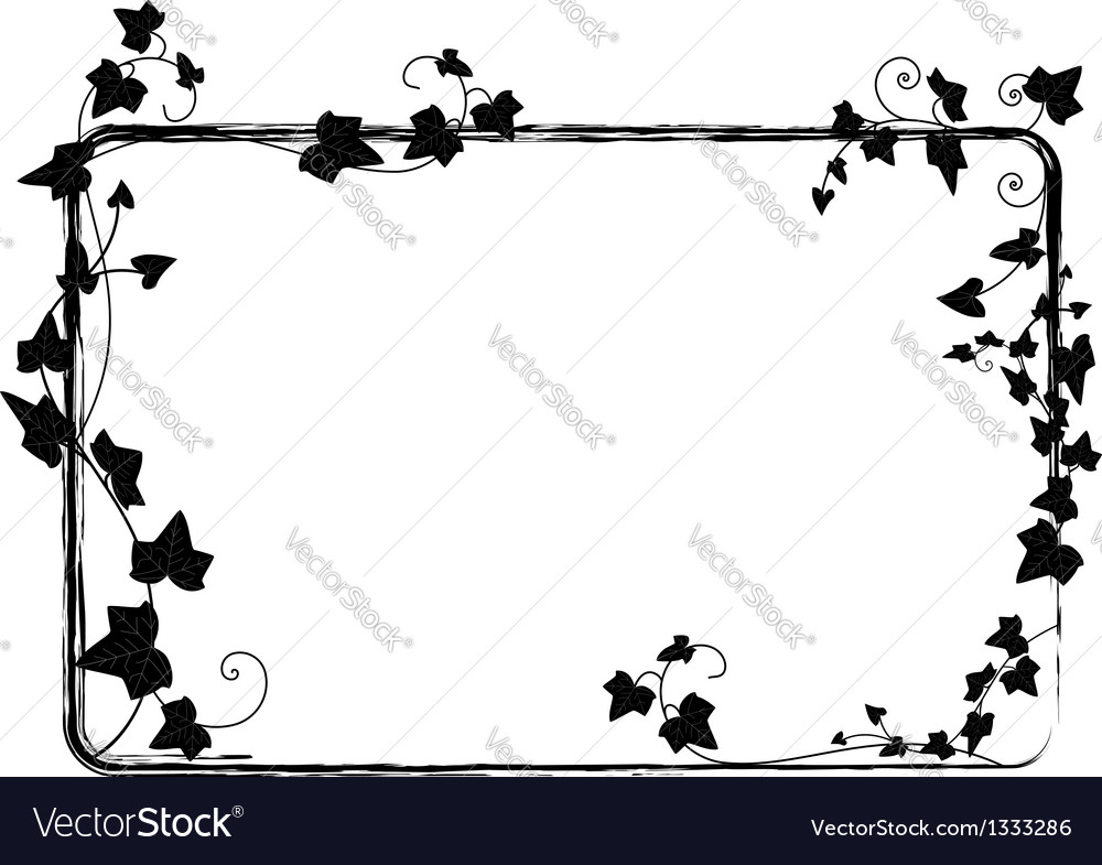 Ivy frame Royalty Free Vector Image - VectorStock
