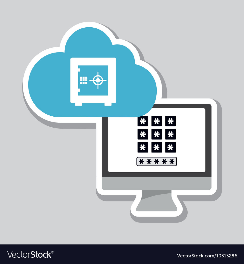 Security system design Royalty Free Vector Image