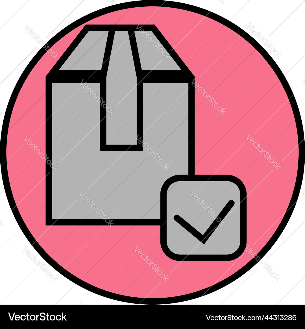 Shopping parcel in place on a white background Vector Image
